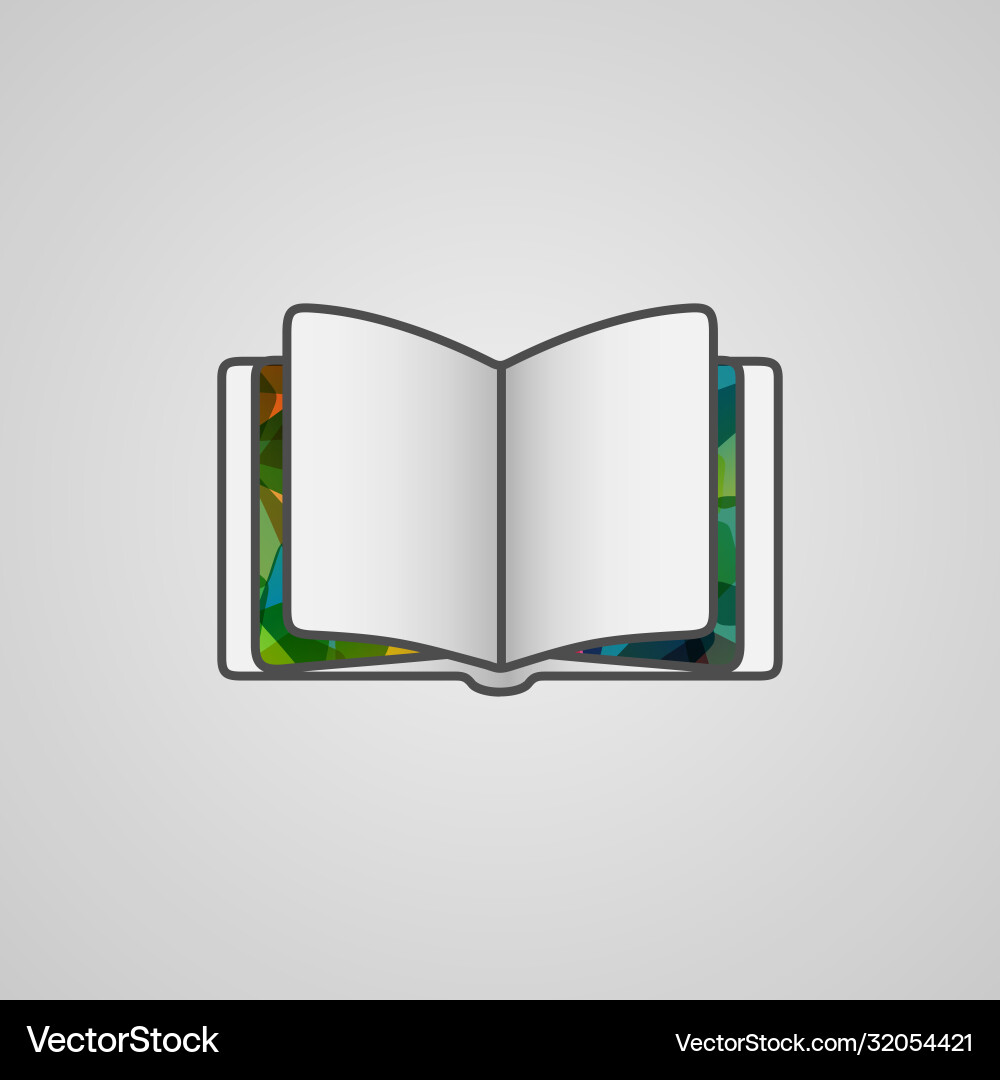 Book icon isolated on white background Royalty Free Vector