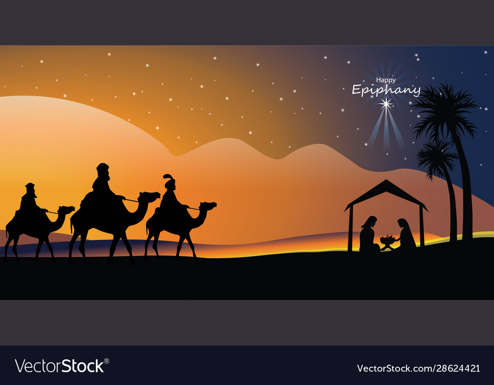 Epiphany - christmas festival Royalty Free Vector Image