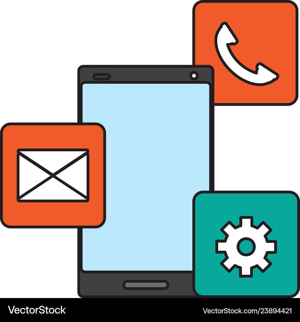 Mobile app development Royalty Free Vector Image