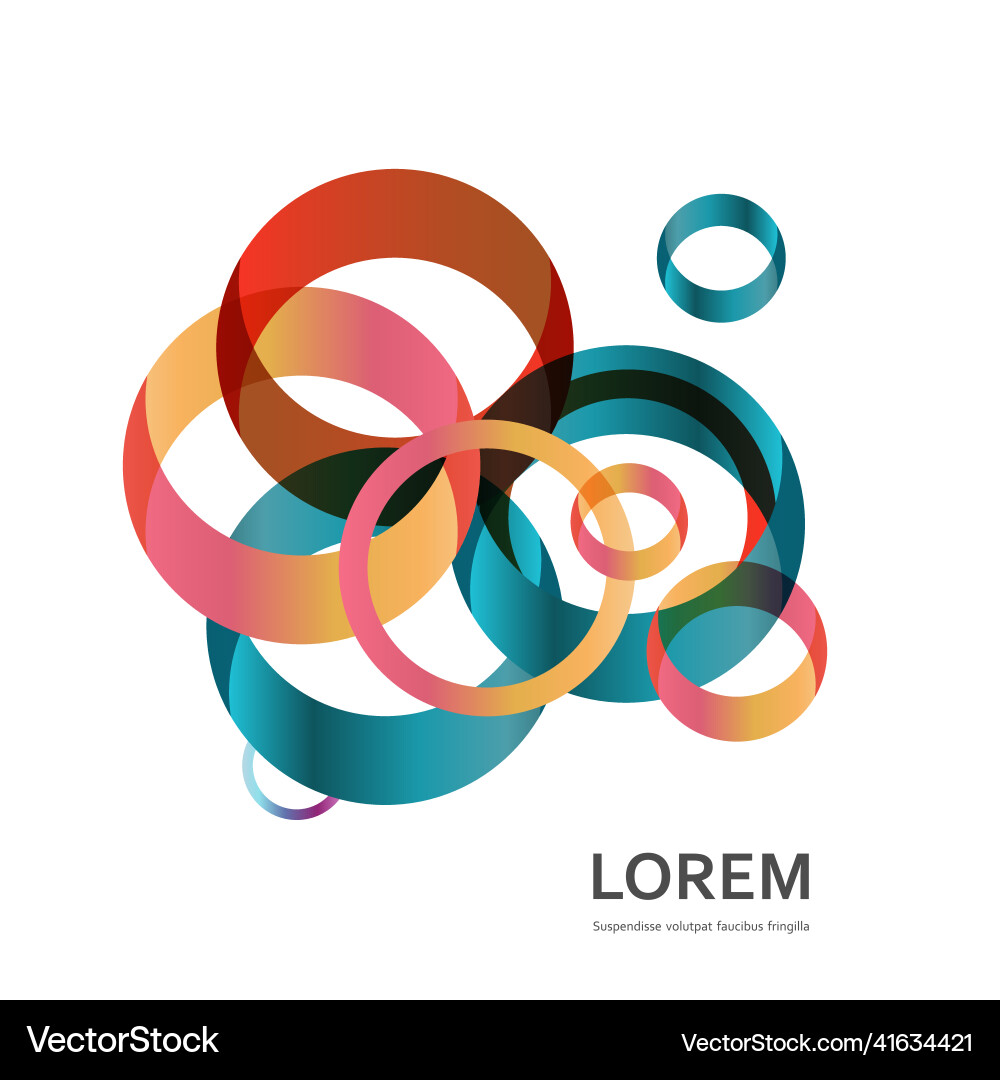 Modern design with abstract circle shapes for your