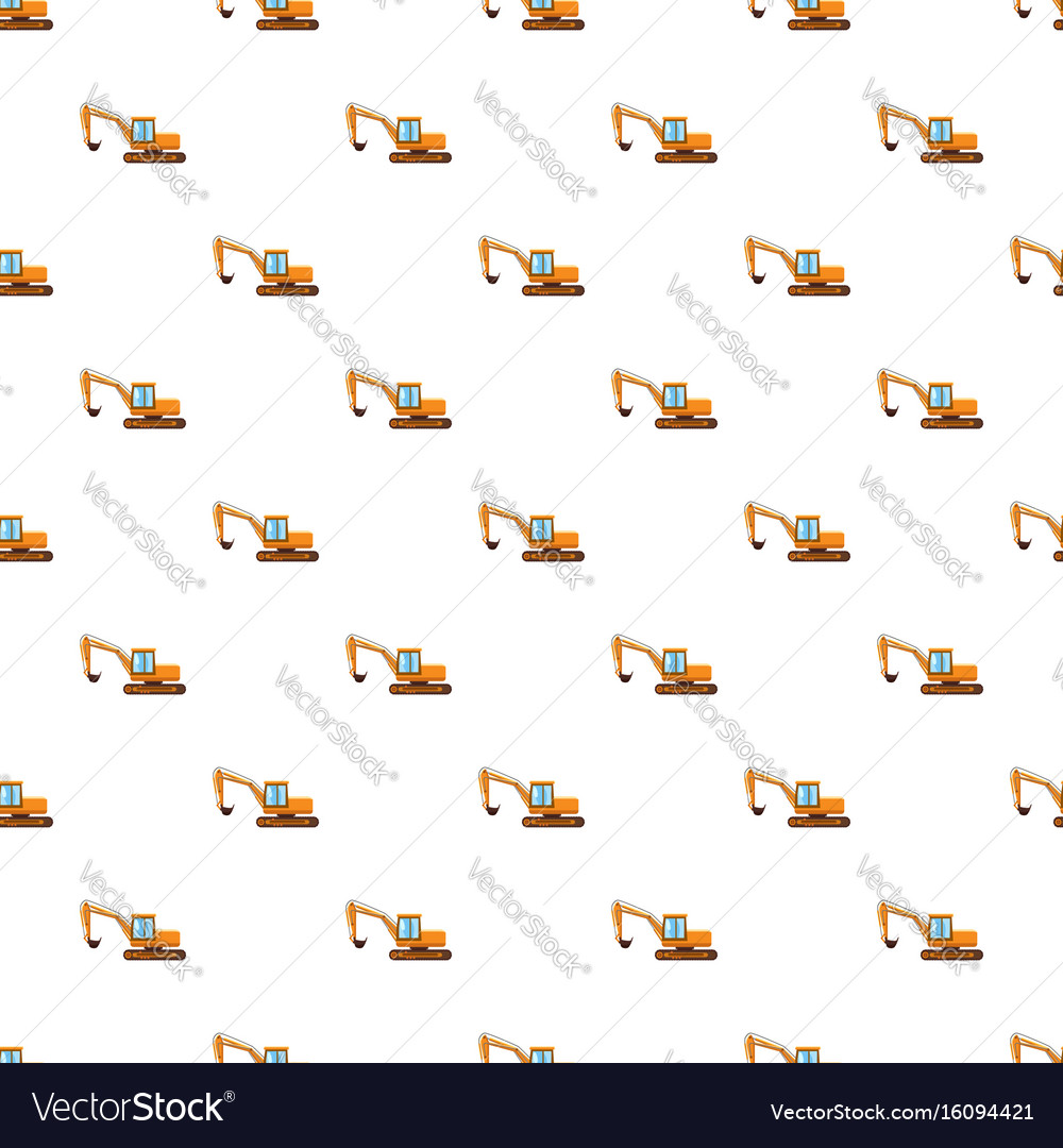 Orange digger pattern Royalty Free Vector Image