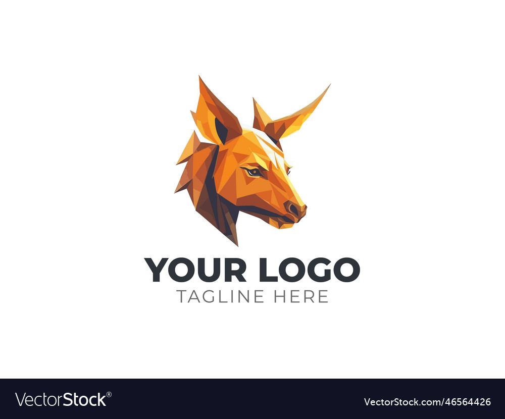 Animal head logo for versatile branding Royalty Free Vector Animal head logo for versatile branding Royalty Free Vector