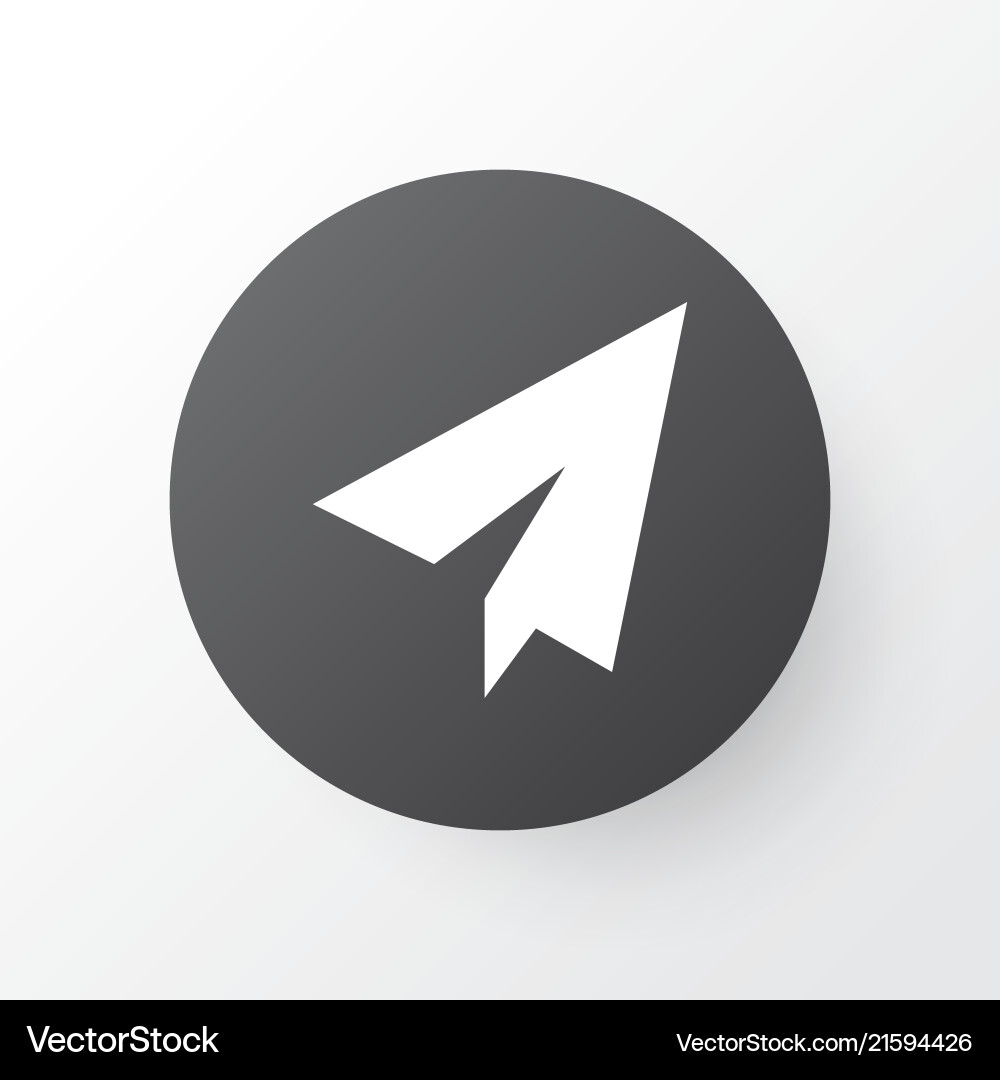 Send icon symbol premium quality isolated origami Vector Image