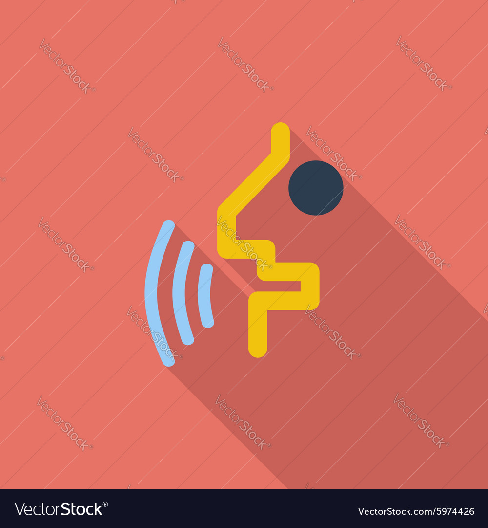Voice recognition button Royalty Free Vector Image