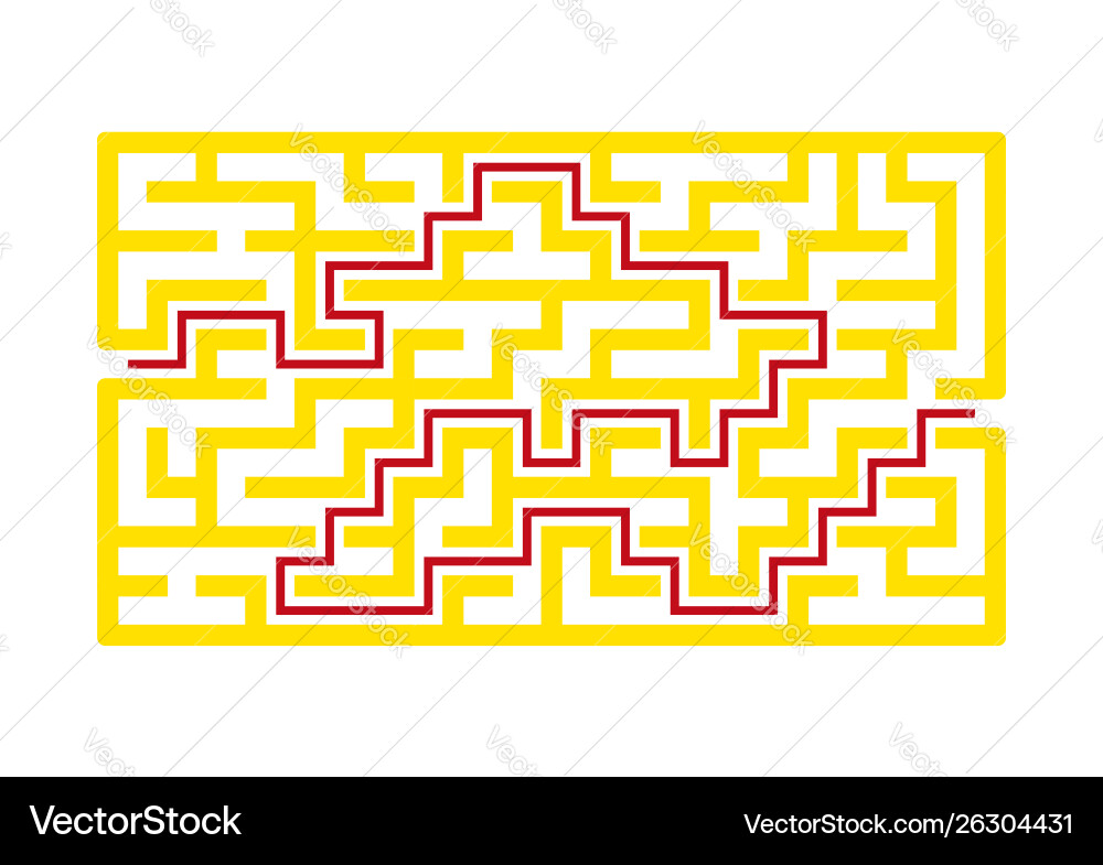 Abstract labyrinth game for kids puzzle Royalty Free Vector
