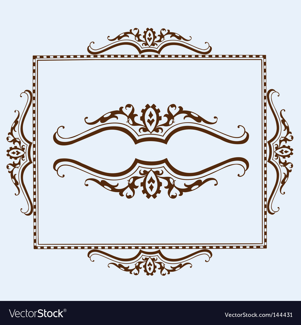 Border elements Royalty Free Vector Image - VectorStock