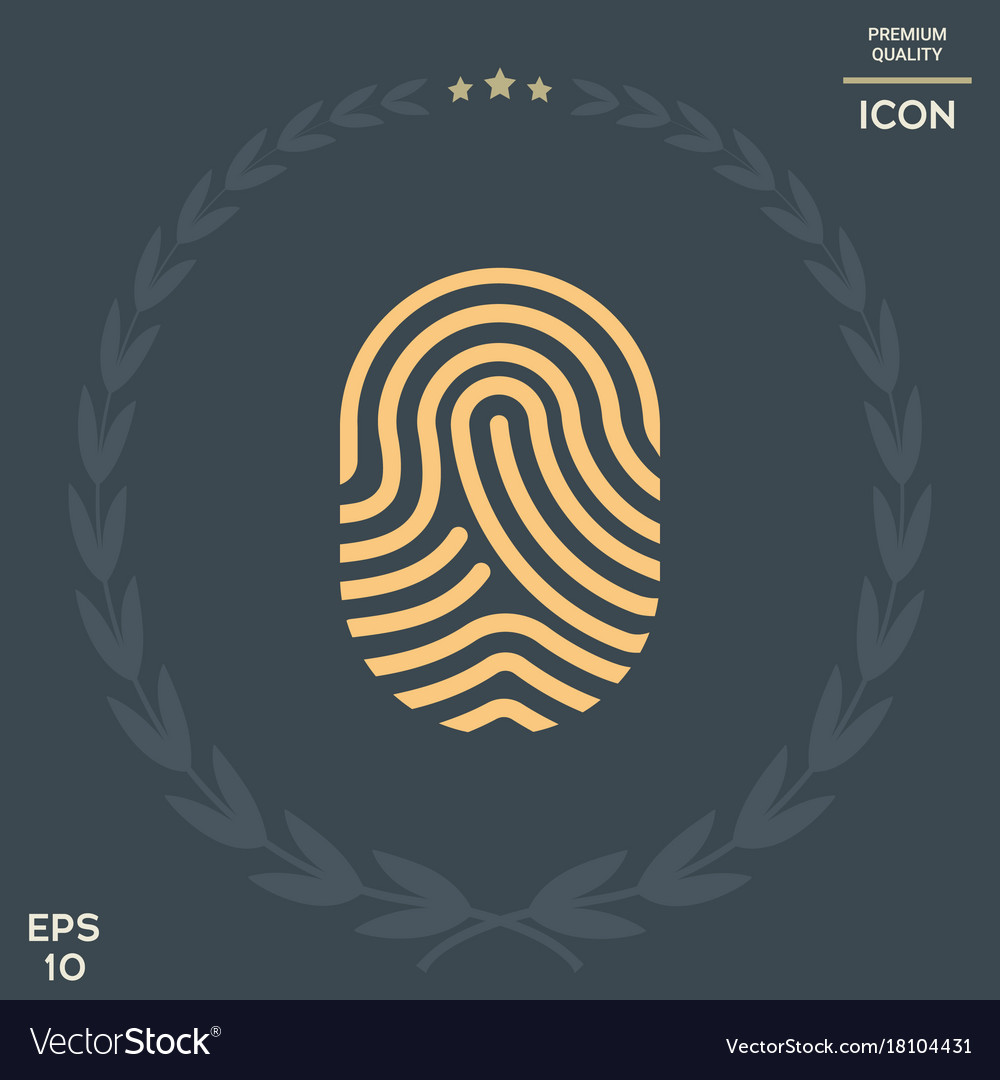 Fingerprint scanned finger icon Royalty Free Vector Image Fingerprint scanned finger icon Royalty Free Vector Image