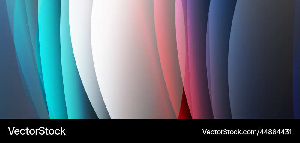 Fluid wave lines with trendy color gradient Vector Image