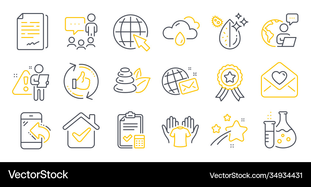 Set business icons such as refresh like Royalty Free Vector