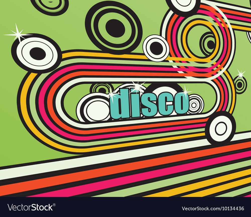 Disco background Royalty Free Vector Image - VectorStock