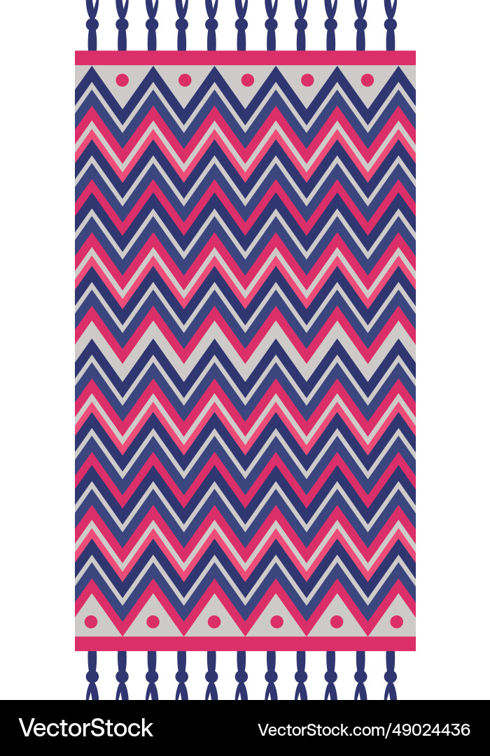 Mexico sarape cloth colorful Royalty Free Vector Image