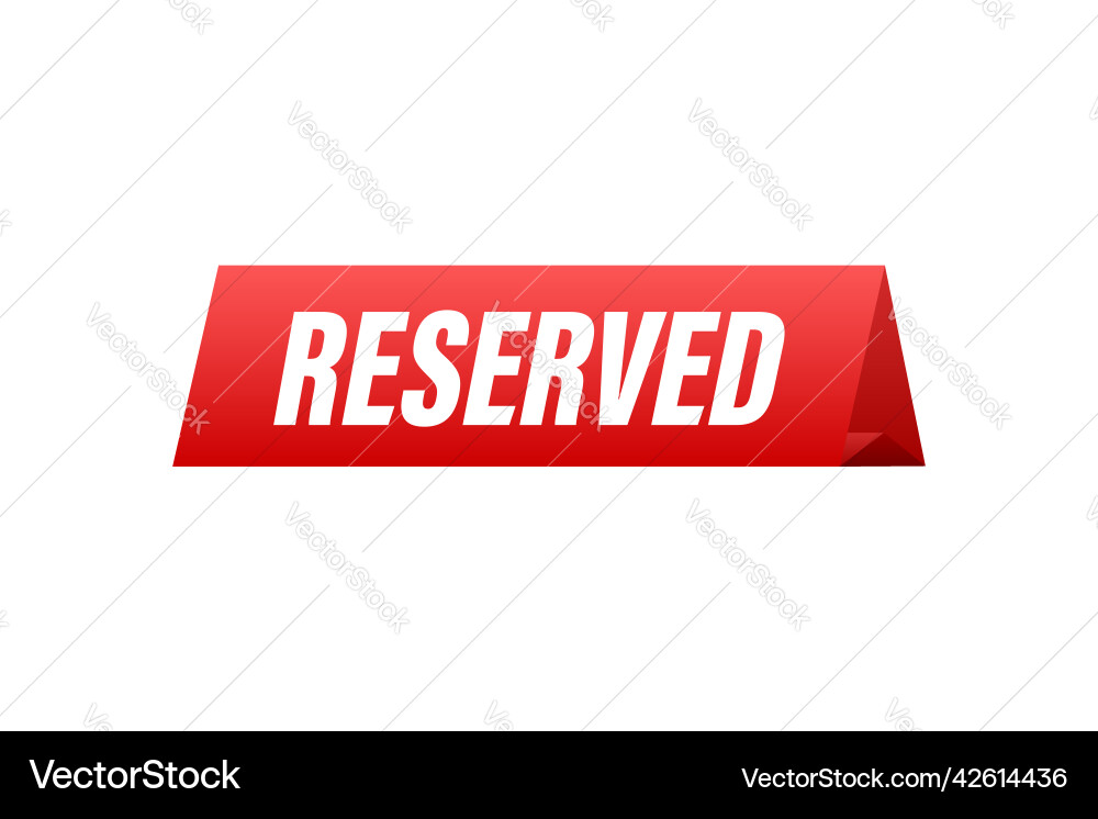 Reserved great design for any purposes Royalty Free Vector
