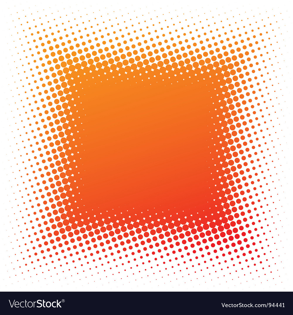 Halftone square Royalty Free Vector Image - VectorStock