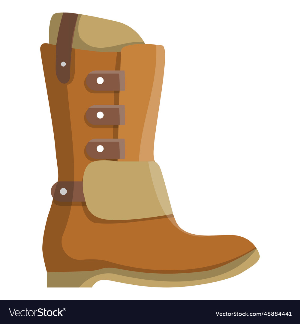 High boot sole flat Royalty Free Vector Image - VectorStock