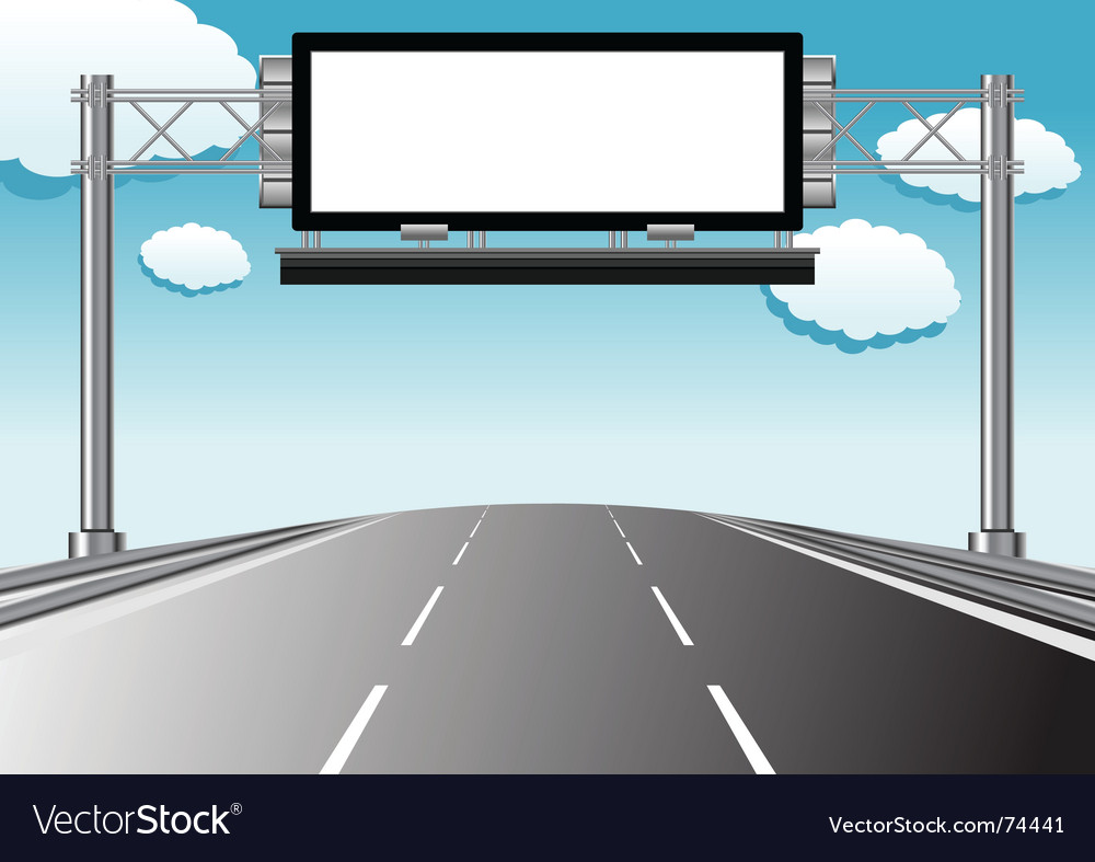Highway information Royalty Free Vector Image - VectorStock