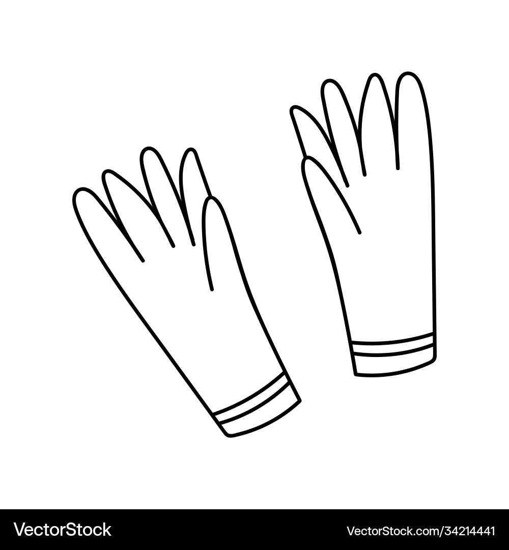 Isolated womens gloves on a white background Vector Image