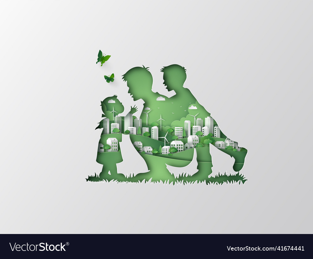 Nature concept and environment Royalty Free Vector Image