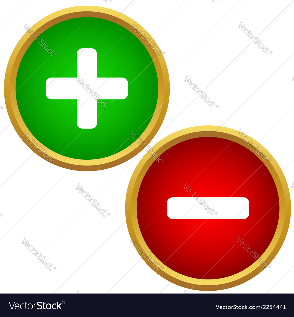 Positive Negative Sign