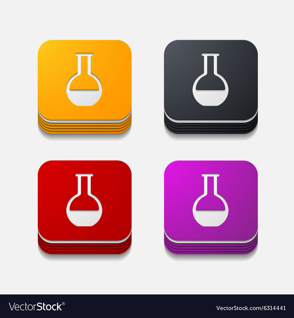 Square button tube Royalty Free Vector Image - VectorStock