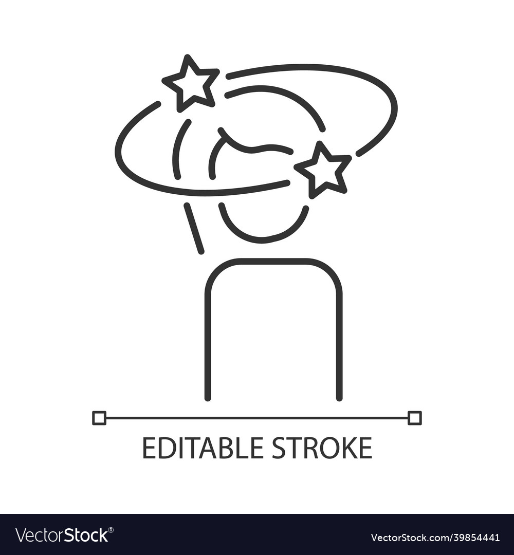 Vertigo linear icon Royalty Free Vector Image - VectorStock