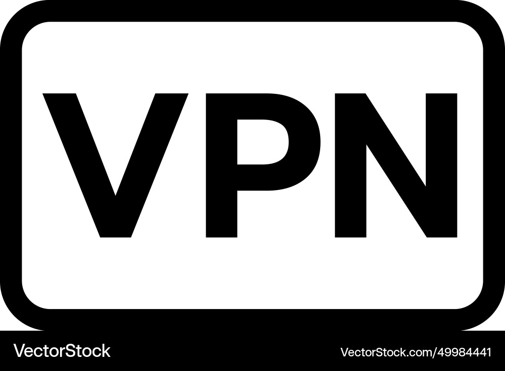 Vpn emblem for smartphones icon Royalty Free Vector Image