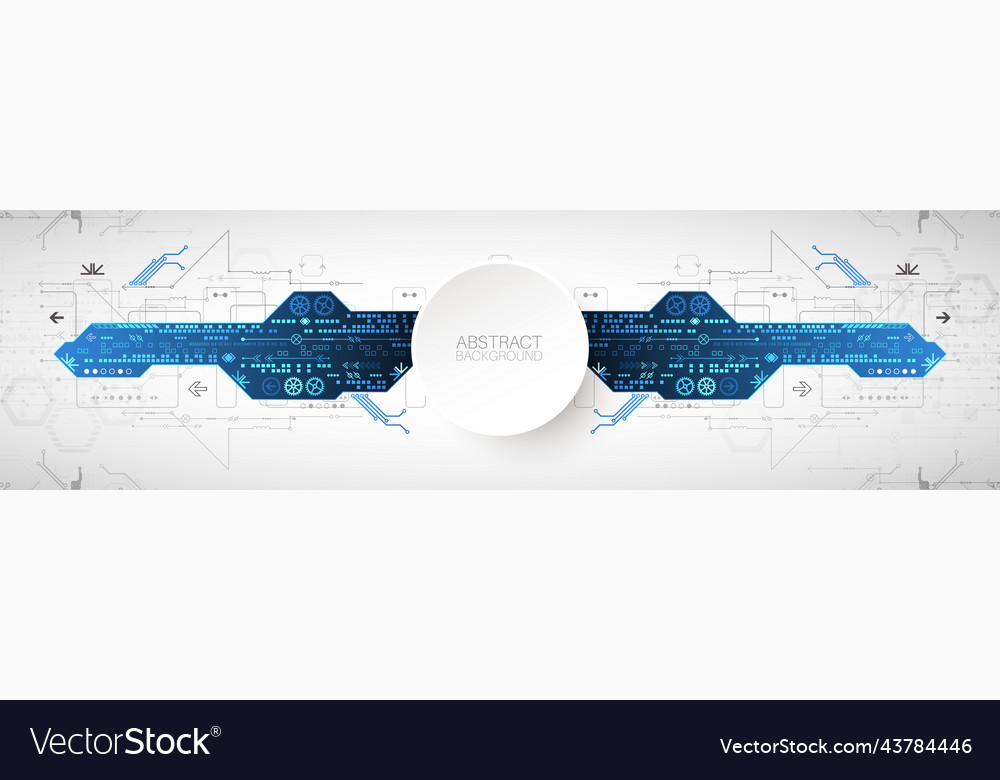 Abstract technology concept high computer color Vector Image
