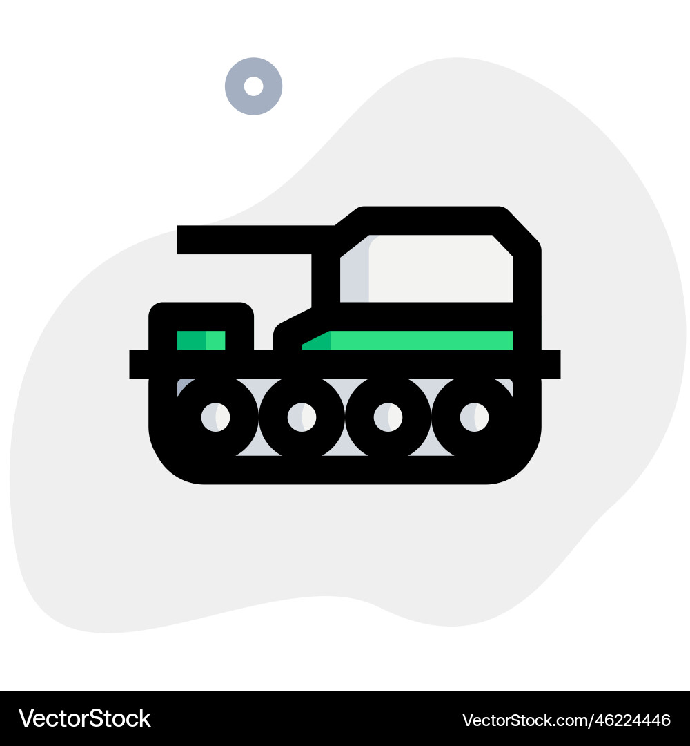 Advance heavy-duty main battle tank Royalty Free Vector