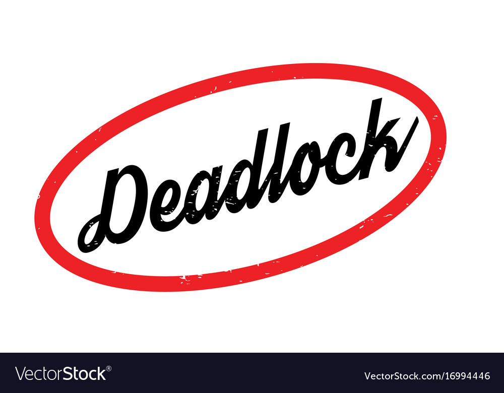 Deadlock rubber stamp Royalty Free Vector Image