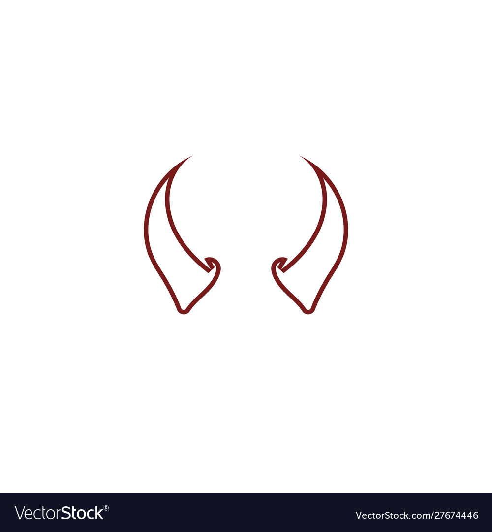 Devil horn icon Royalty Free Vector Image - VectorStock