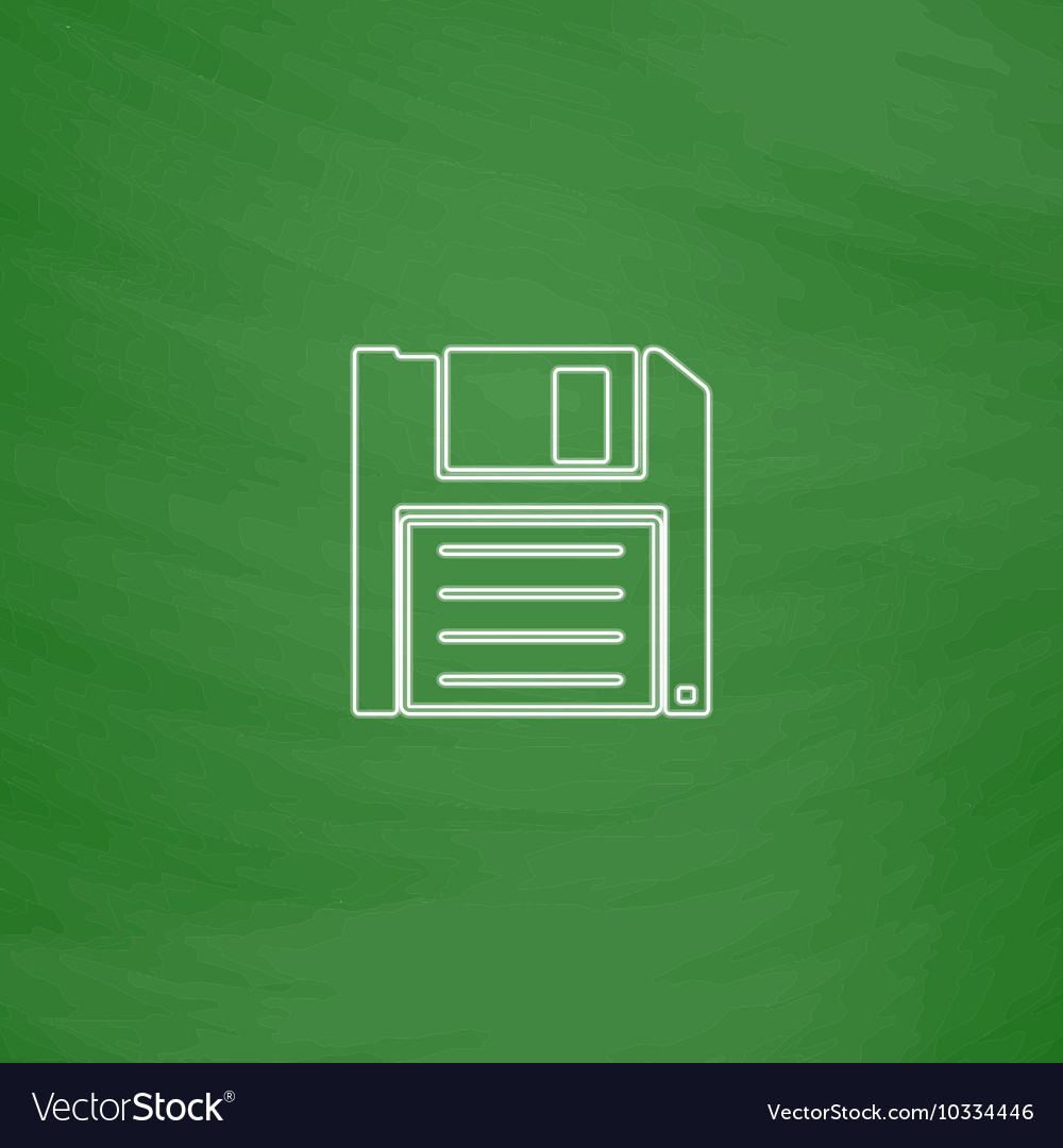 Floppy disk computer symbol Royalty Free Vector Image