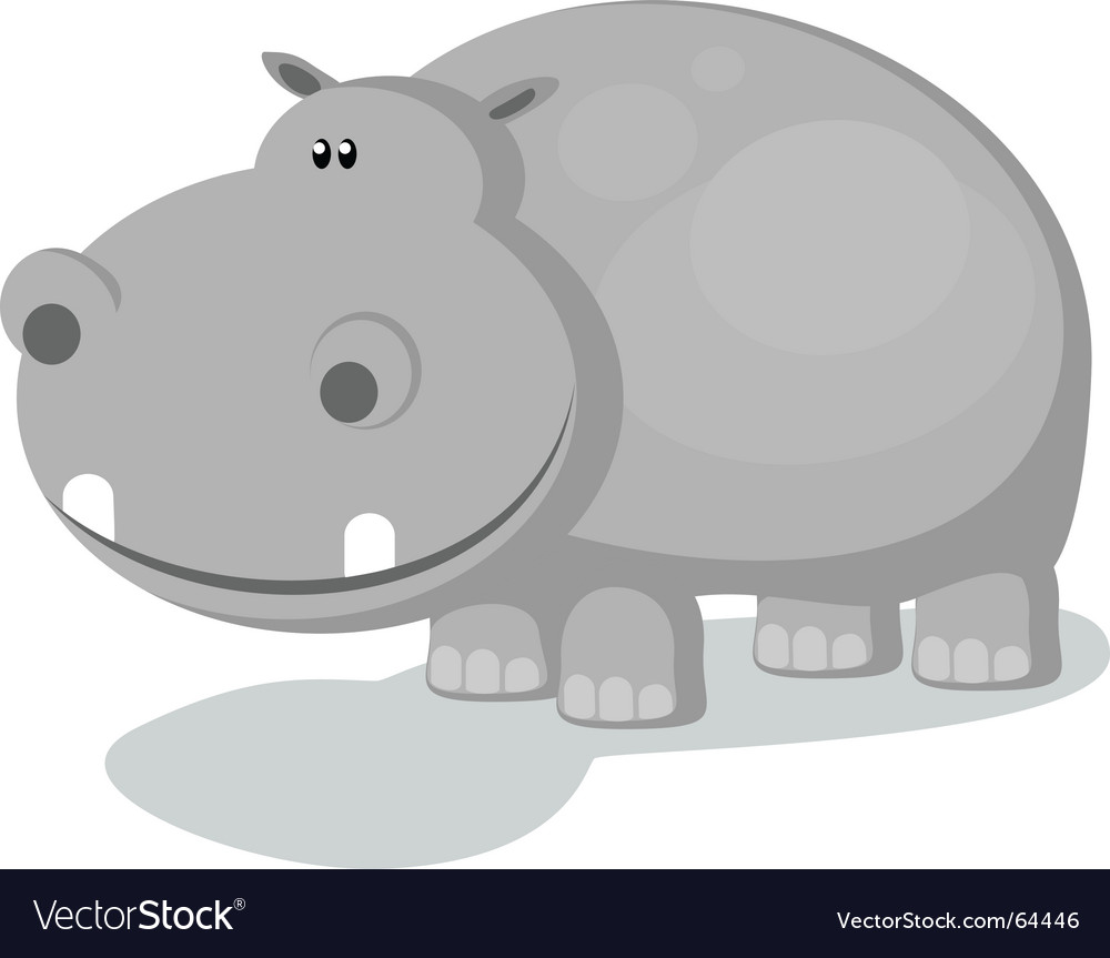 Hippo Royalty Free Vector Image - VectorStock