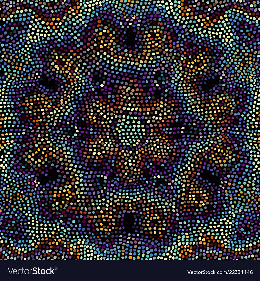 Mosaic art pattern image Royalty Free Vector Image
