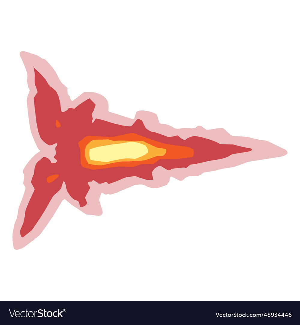 Muzzle flash shoot Royalty Free Vector Image - VectorStock