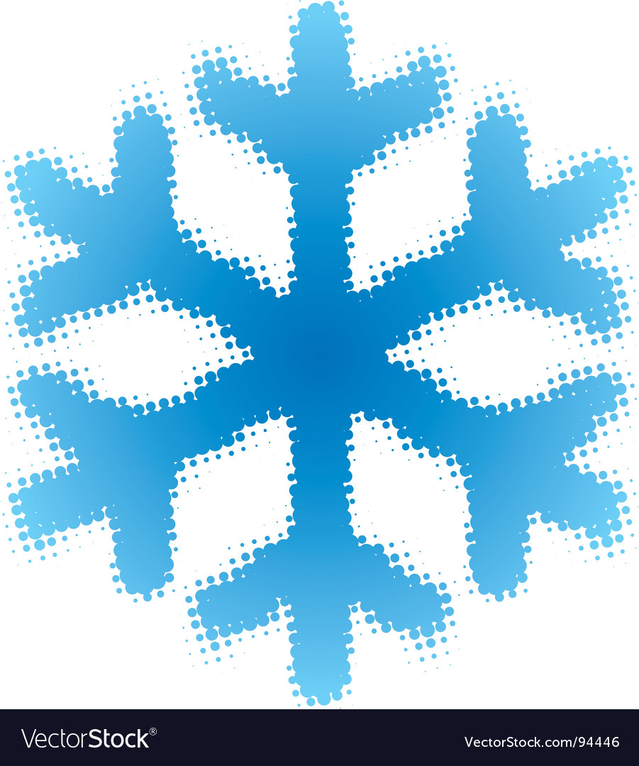 Snowflake Royalty Free Vector Image - VectorStock