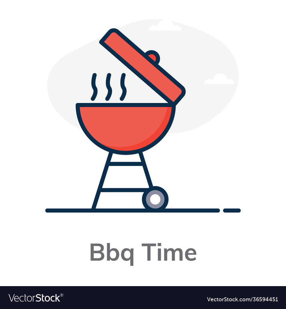 Bbq time Royalty Free Vector Image - VectorStock