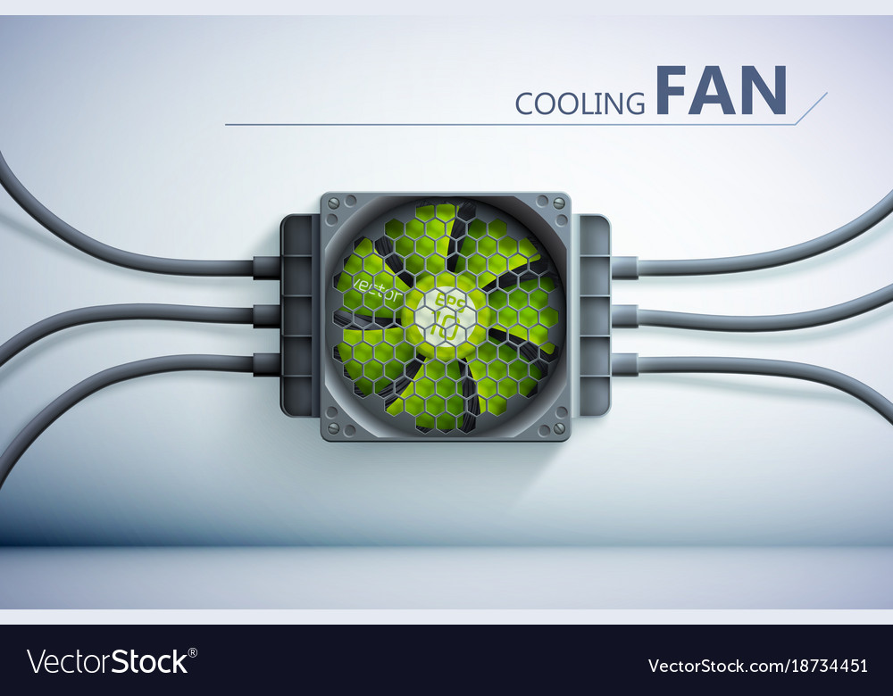 Cooling system template Royalty Free Vector Image