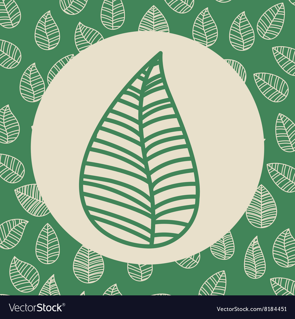 Leafs background design Royalty Free Vector Image