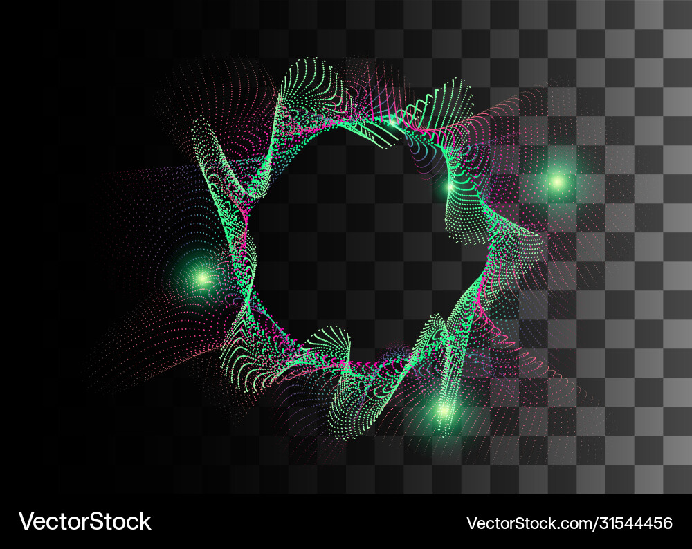 Abstract design element green and purple color Vector Image