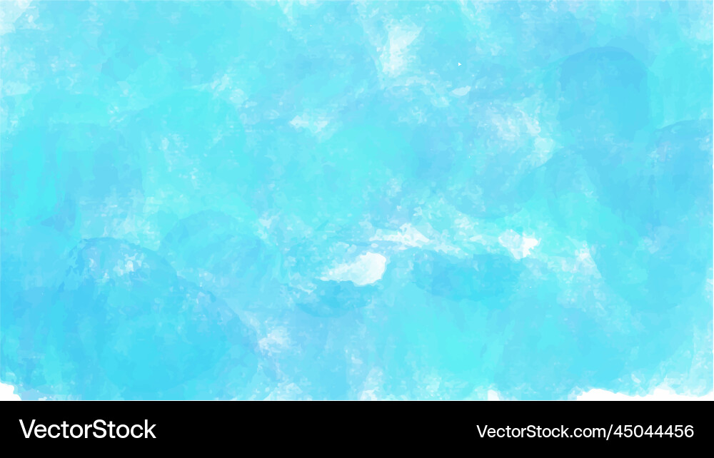 Blue watercolor background for your design Vector Image