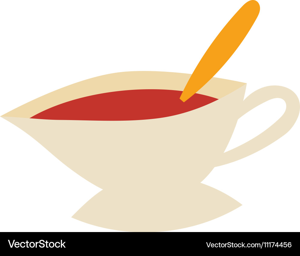 Cup of fresh hot tea Royalty Free Vector Image