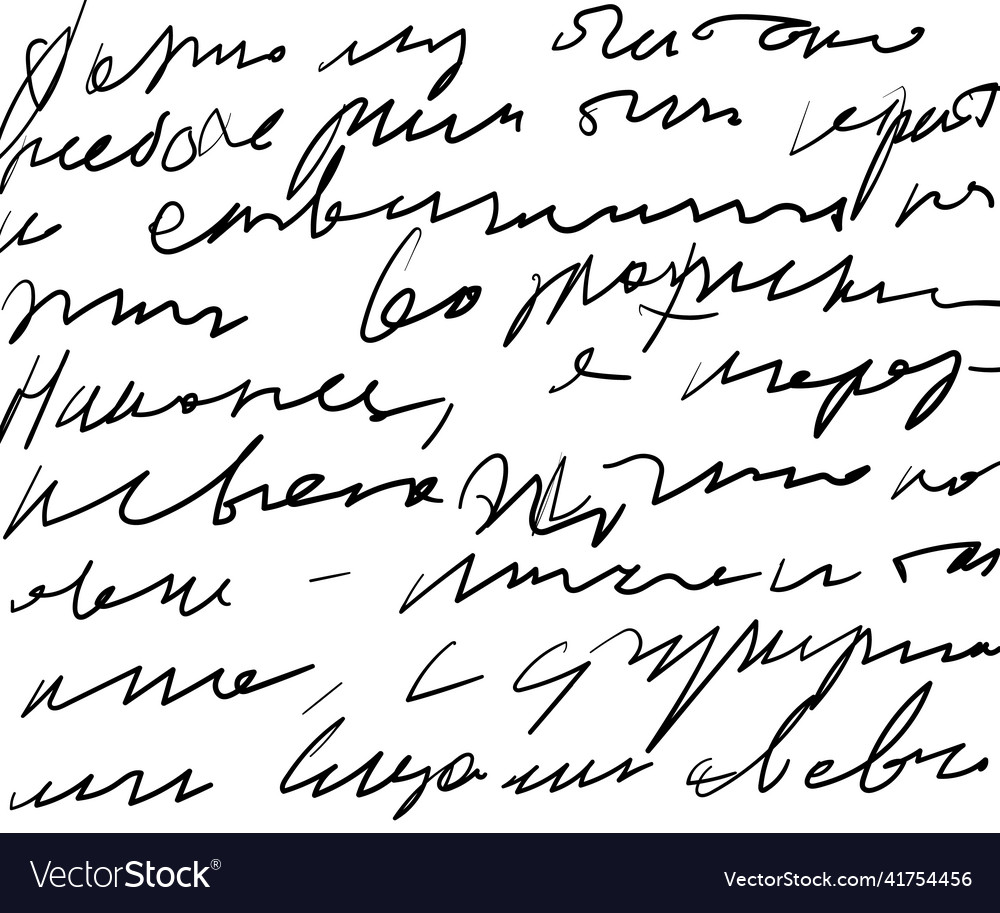 Vintage handwriting letter hand writing scribble Vector Image Vintage handwriting letter hand writing scribble Vector Image