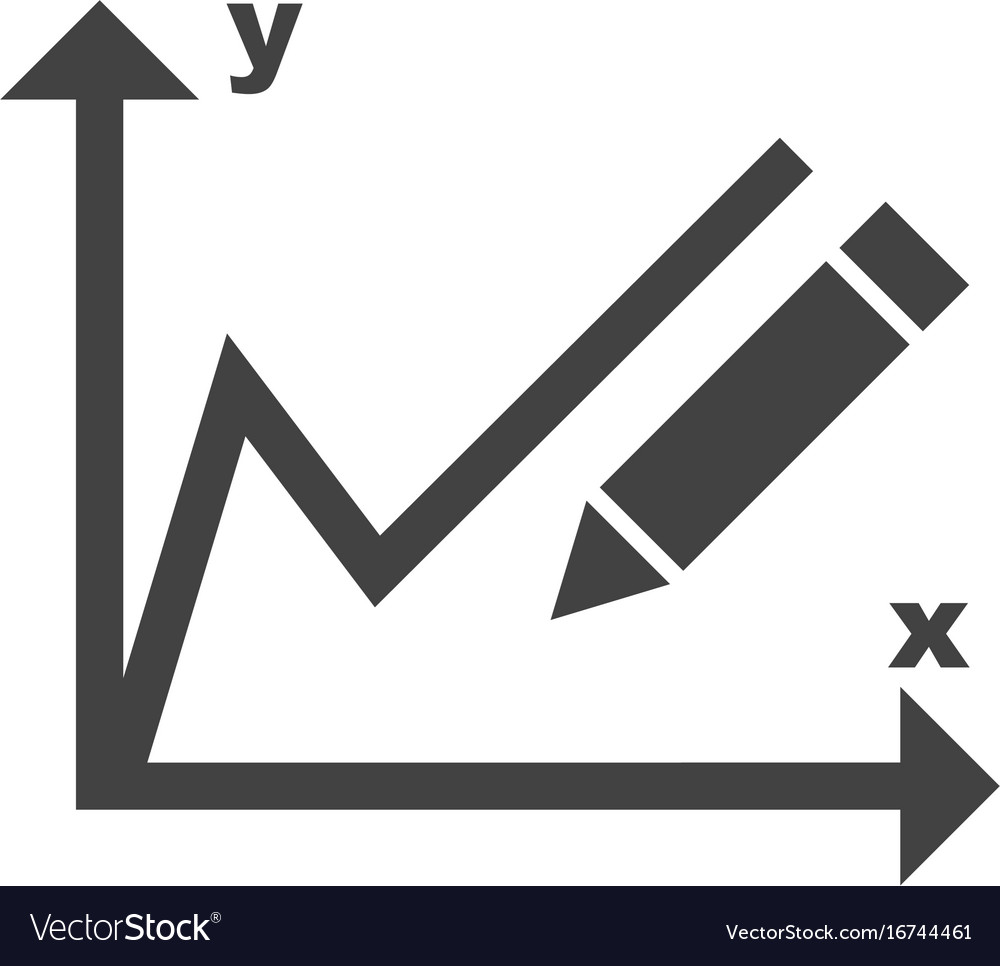 Drawing graphs Royalty Free Vector Image - VectorStock