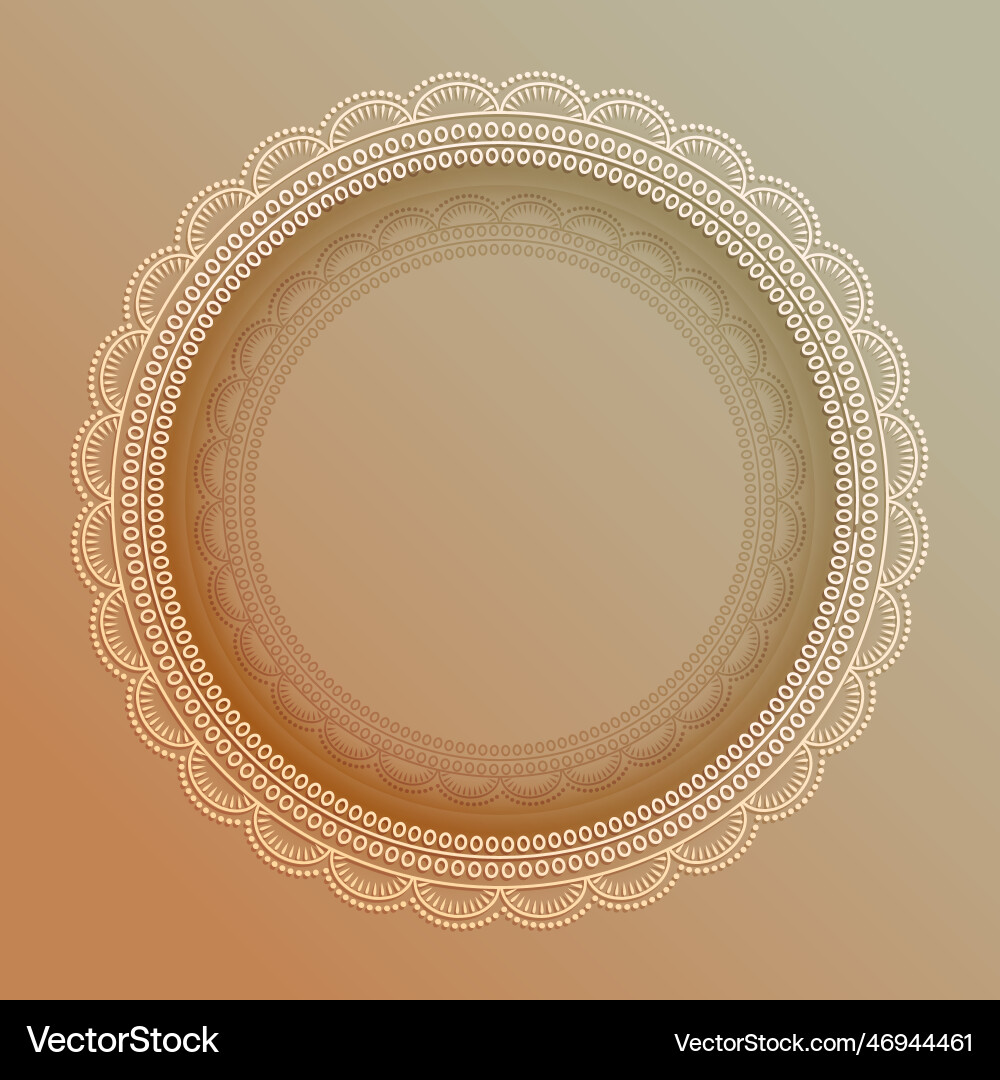 Elegant lace frame background for ornamental Vector Image