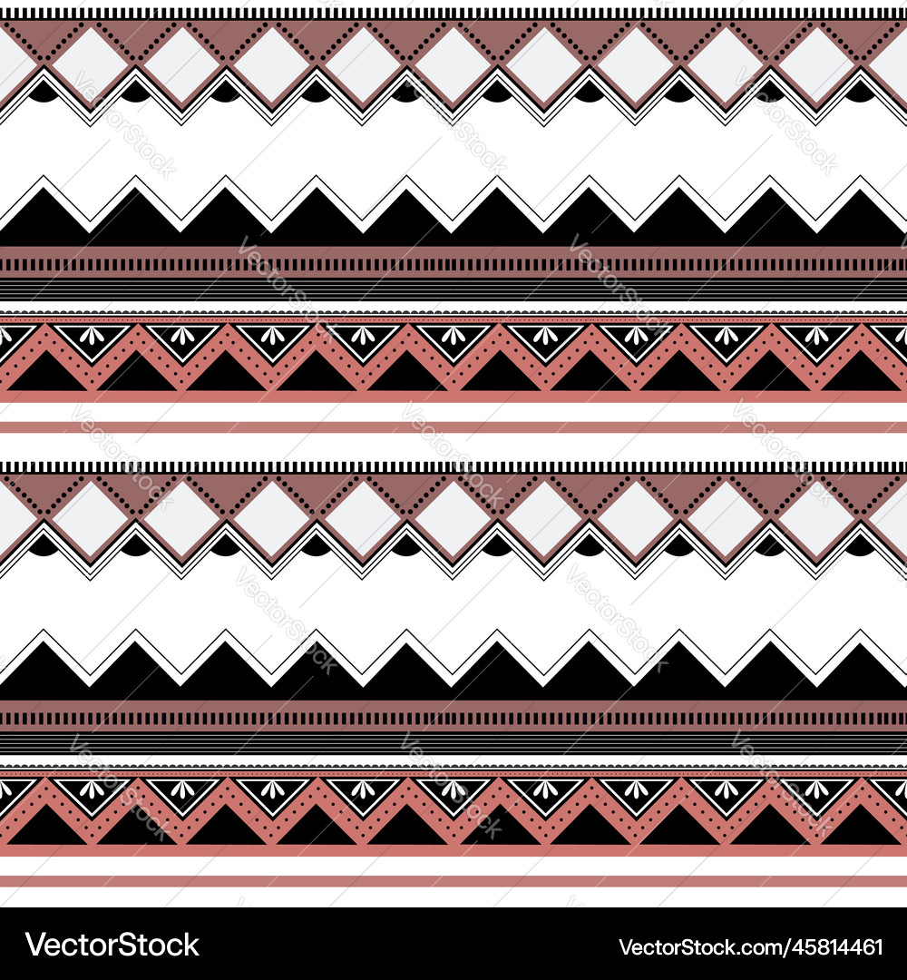 Seamless vintage pattern with ethnic and tribal Vector Image