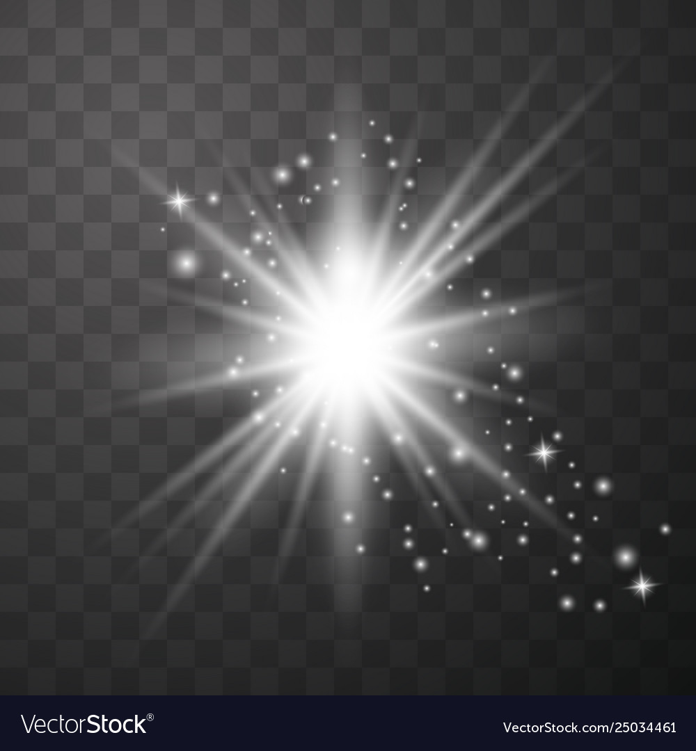 White light explosion effect Royalty Free Vector Image