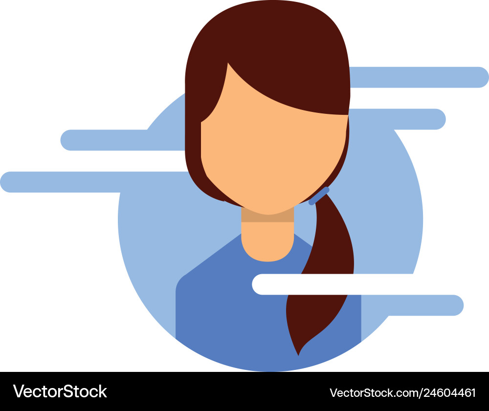Woman portrait avatar character user Royalty Free Vector