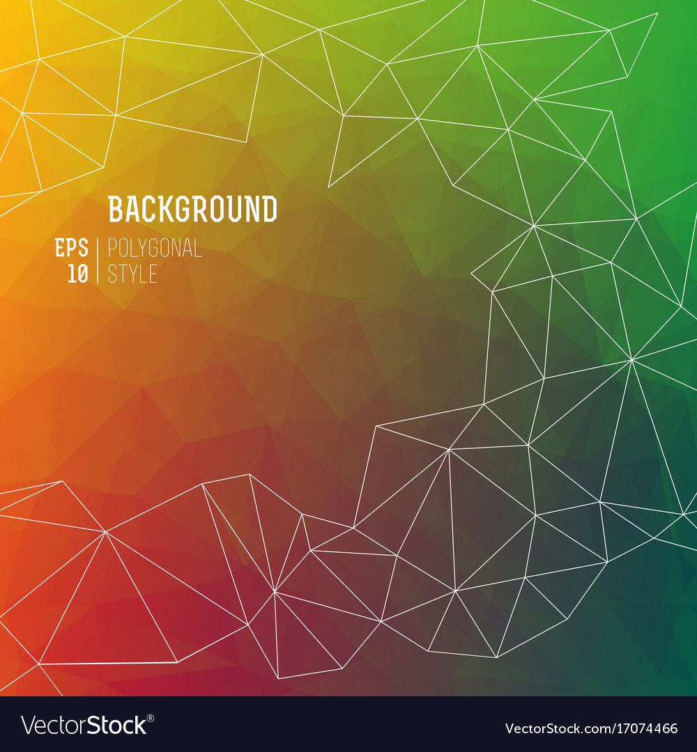 Abstract multicolored polygon background Vector Image Abstract multicolored polygon background Vector Image
