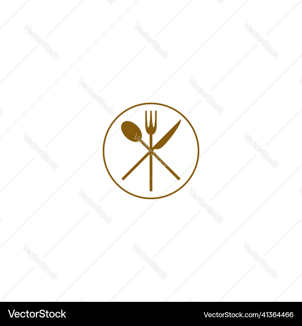 Food utensil logo Royalty Free Vector Image - VectorStock