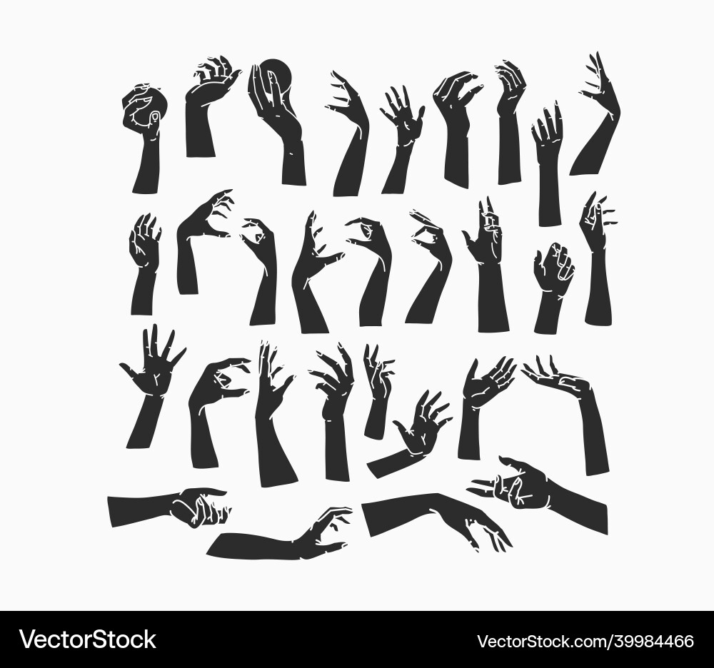 Hand drawn abstract stock flat graphic Royalty Free Vector