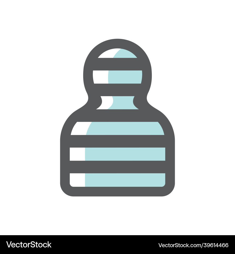 Human hologram digital silhouette icon Royalty Free Vector